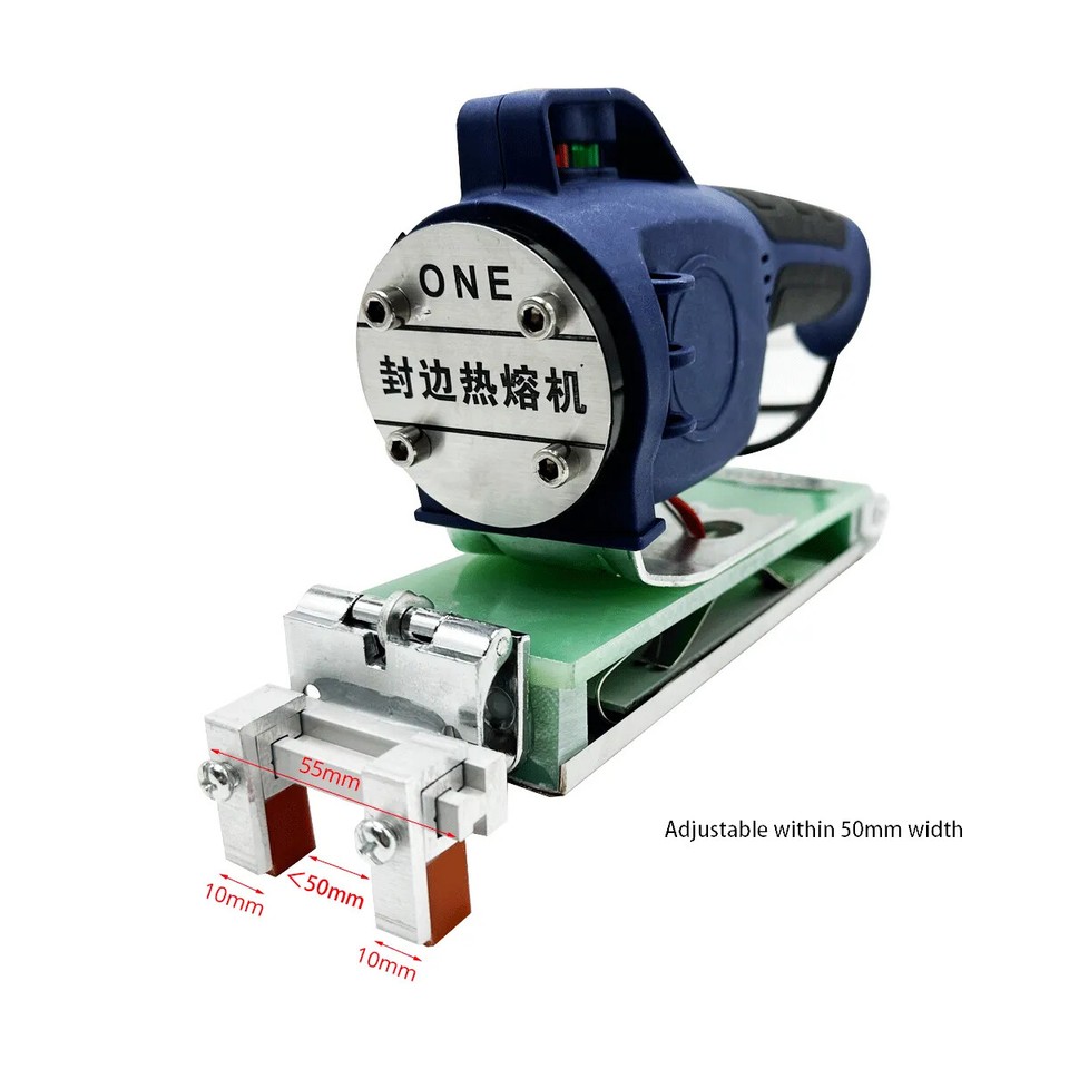 220V Portable Edge Banding Machine Adjustable Temp Wood PVC Manual Edge ...