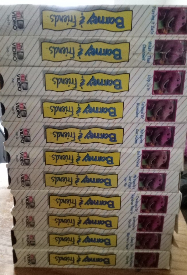 Barney & Friends~Time Life Lot (VHS-1992) Set of 11 Tapes~SOME are RARE ...