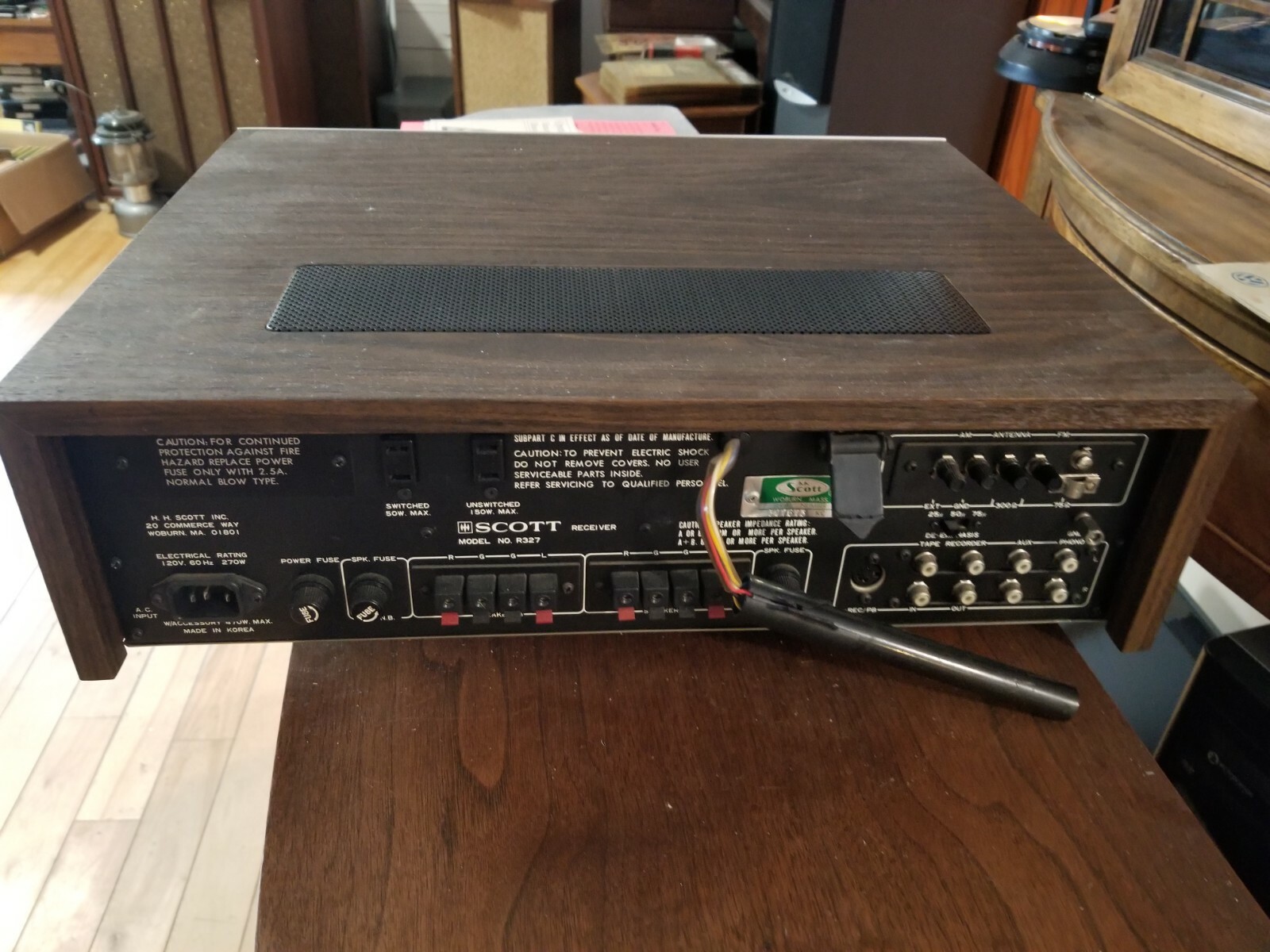 Vintage Scott R327 Receiver - Wood Grain - Nice shape, | eBay