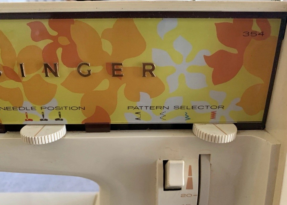 Genie Singer 354 vintage sewing machine Plus instruction book included ...