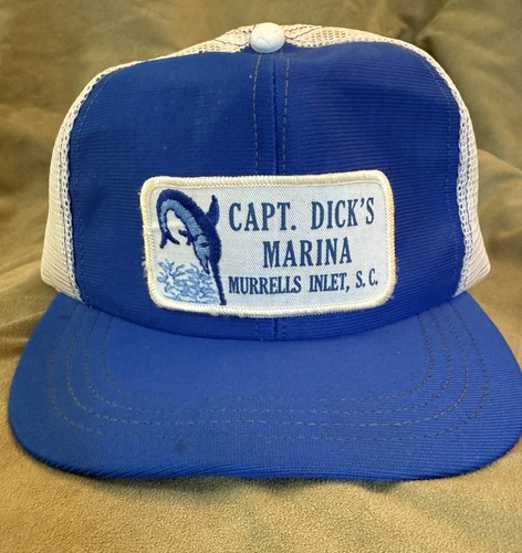 Captain Dick's Marina Murrell's Inlet SC Trucker Hat Snapback Sm/Med ...