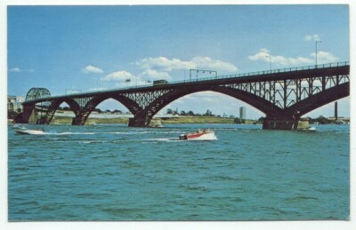 Peace Bridge Buffalo NY to Fort Erie Canada Postcard | eBay