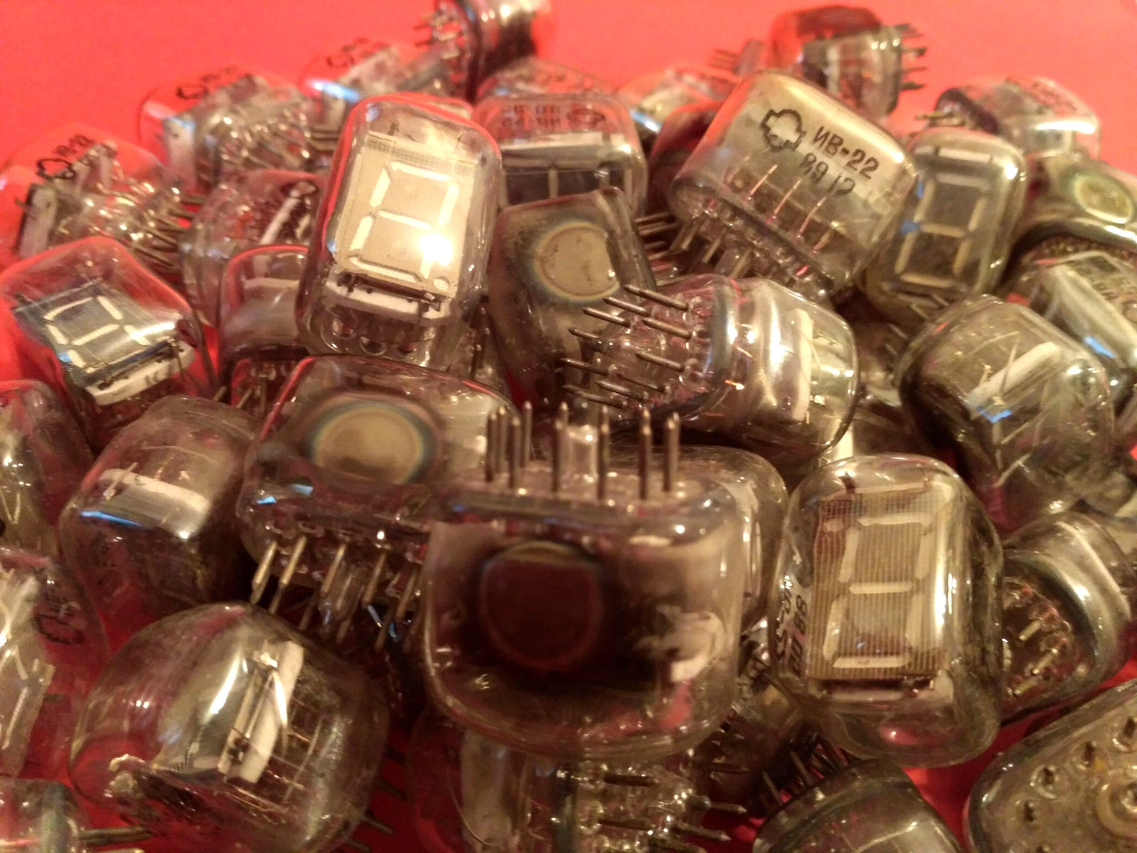 IV-22 IV22 ИВ-22 Nixie tube vintage soviet VFD indicator ussr for clock ...