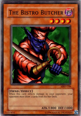 Yu-Gi-Oh The Bistro Butcher Metal Raiders MRD-108 Unlimited Common Card ...