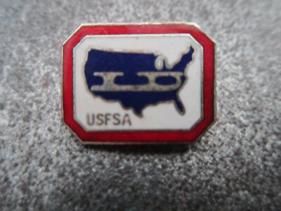 USFSA United States Figure Skating Ice Skating Metal Pin Badge (L1B) | eBay