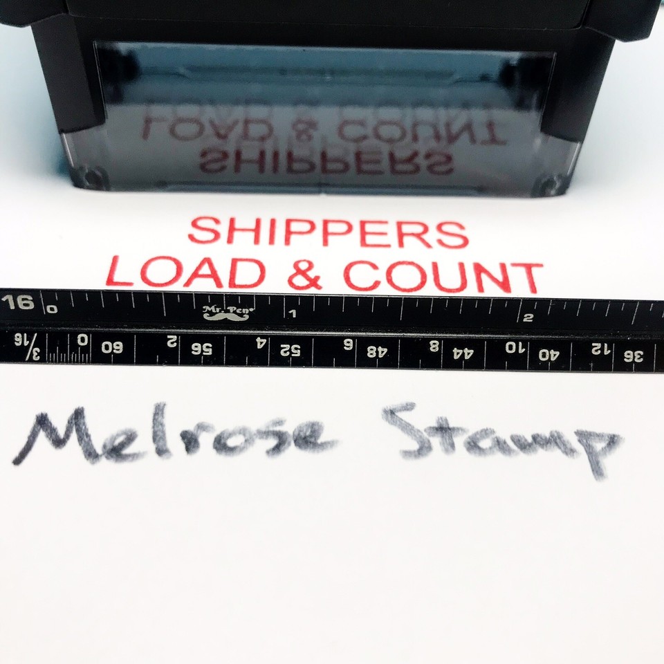 Shippers Load And Count Rubber Stamp Red Ink Self Inking Ideal 4913 | eBay
