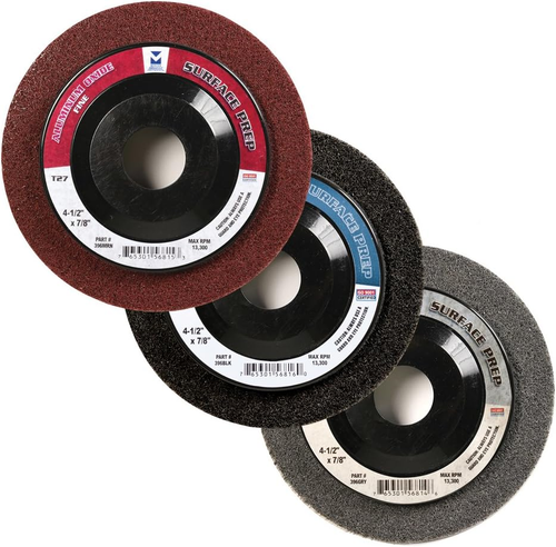 396MRN - 4-1/2" X 7/8" Maroon Non-Woven Surface Preparation Wheels (10 ...