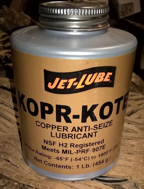 Jet Lube 10004 Kopr-Kote Copper Anti Seize Grease - 450gm Lubricant NSF ...