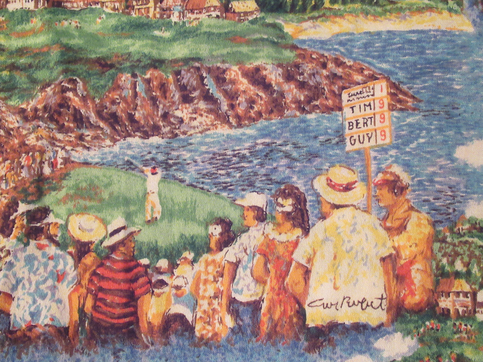 Vtg Reyn Spooner Guy Buffet Pebble Beach golf rainbow Hawaiian-made ...