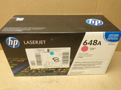 HP color laserjet toner CE263A 648A, magenta | eBay