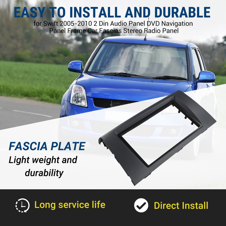 For Swift 2005-2010 2 Din Audio Panel DVD Navigation Panel Frame ...