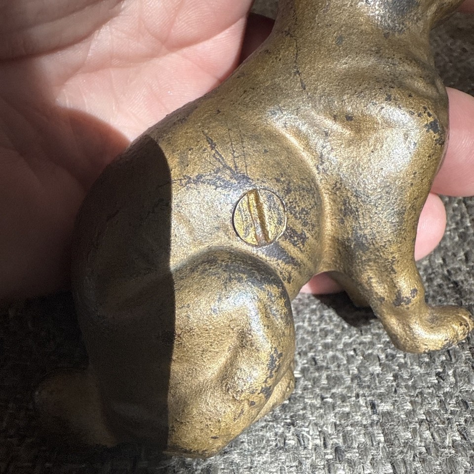 Antique Cast Iron Bronze Finish Rabbit Still Bank – A.C. Williams Style ...