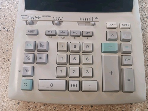 Casio DR-210HD Tax & Exchange Desktop Electric Adding Machine 10 Key ...