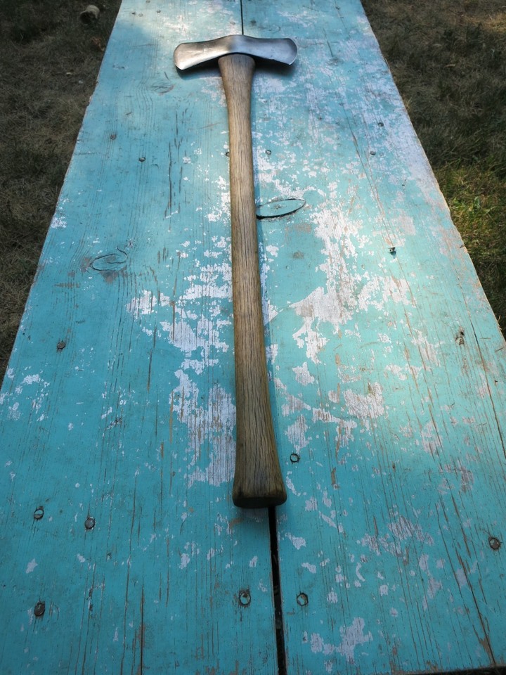 PLUMB 2 1/2 DOUBLE BIT CRUISER AXE WITH RARE 31" THIN HANDLE CHRISTMAS ...