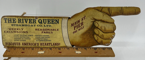 Vintage River Queen Steamboat Souvenir Wood Sign Ephemera | eBay