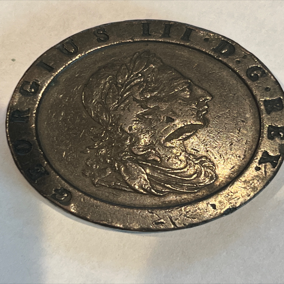 1797 Britannia 2-Pence Coin, Georgius III D: G. Rex | eBay