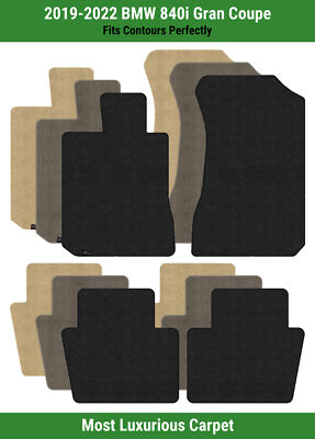 Lloyd Luxe Front & Rear Row Carpet Mats for 2019-2022 BMW 840i Gran ...