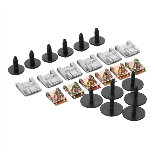 24 Car Engine Under Cover Fixing Clips Screw Fasteners For Mercedes E ...