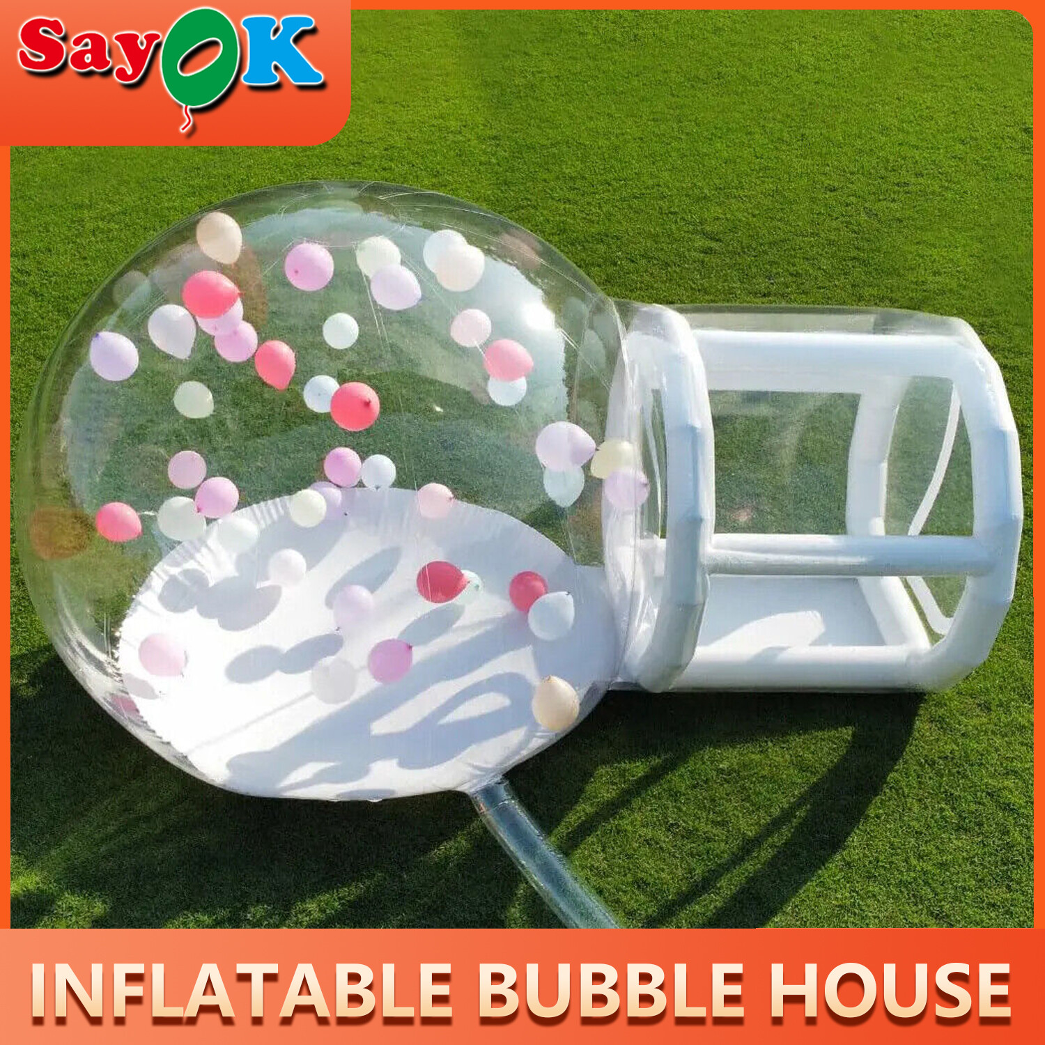 10ft Inflatable Bubble House Bubble Tent With Balloons Outdoor For ...