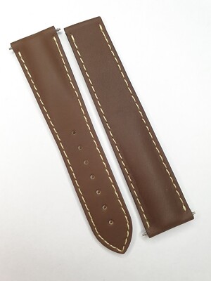 Omega Speedmaster 9000150 Brown Leather Strap - 21mm - Parts | eBay