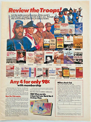 Military Book Club Vintage 1979 Print Ad | eBay