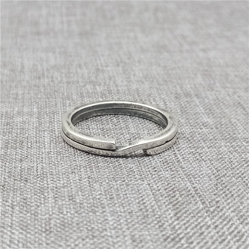 925 Sterling Silver Split Key Ring Clasp for Keychain Diameter 20mm | eBay