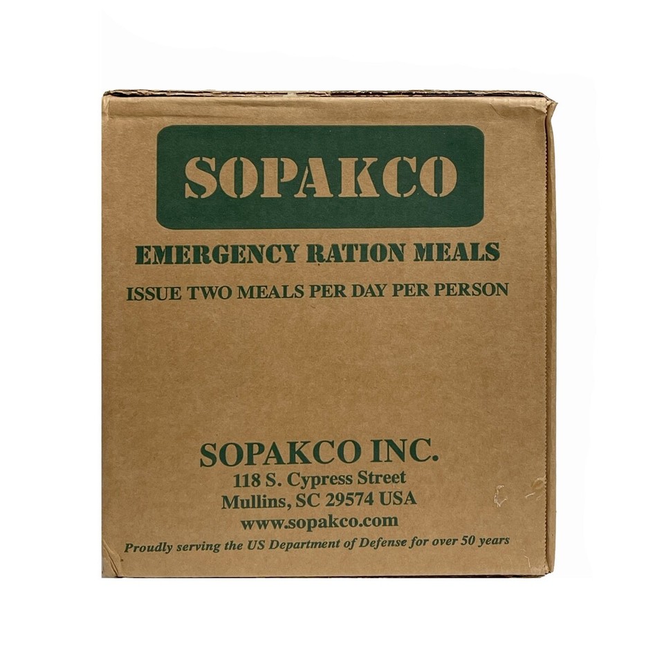 SOPAKCO MRE Emergency Ration 16 Meals Inspection Date 10/29 | eBay