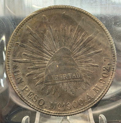 1900 - Mexico Un Peso .902 Silver Radiant Cap W/LIBERTAD!! Lot B | eBay