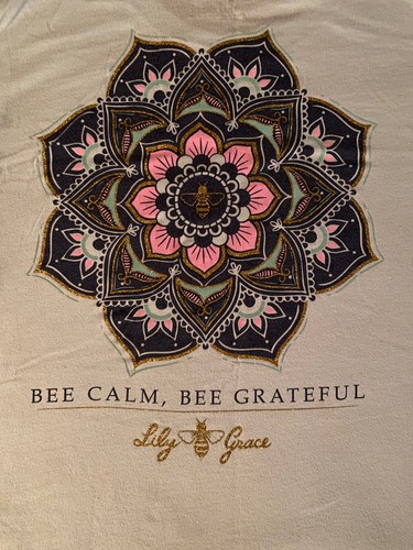 Lily Grace Women’s Size XLarge Tee Shirt Blue 100% Cotton BEE CLAM BE ...