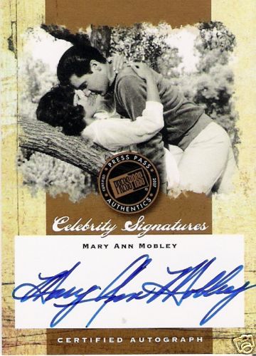 2007 ELVIS THE MUSIC MARY ANN MOBLEY SIGNATURES AUTOGRAPH CARD CS-MM | eBay