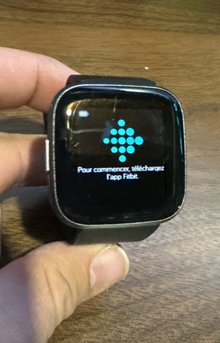 Fitbit Versa 2 - Health & Fitness Smart Watch Small Black Band FB507- w ...