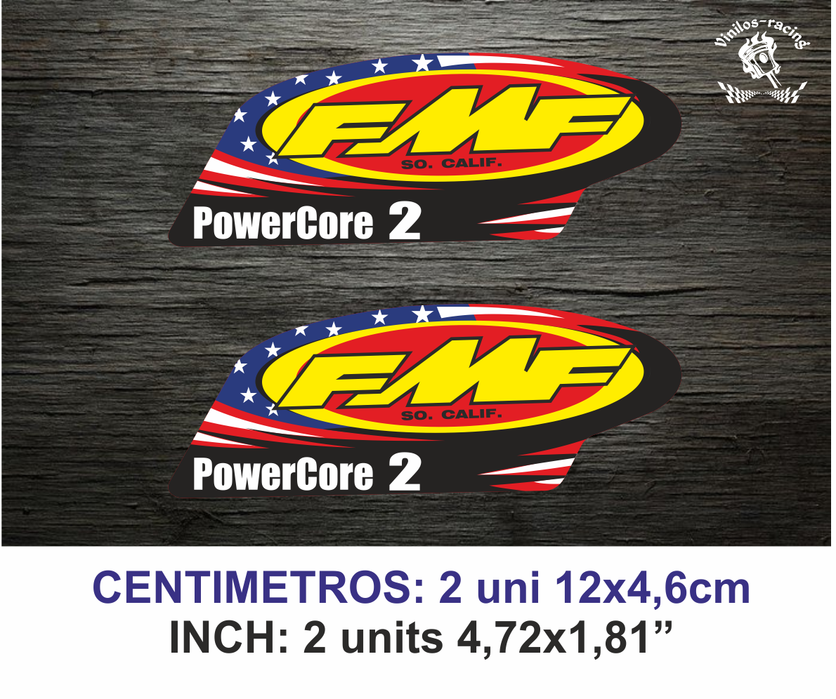 STICKER PEGATINA DECAL VINYL AUFKLEBER ADESIVI EXHAUST FMF PowerCore 2 ...