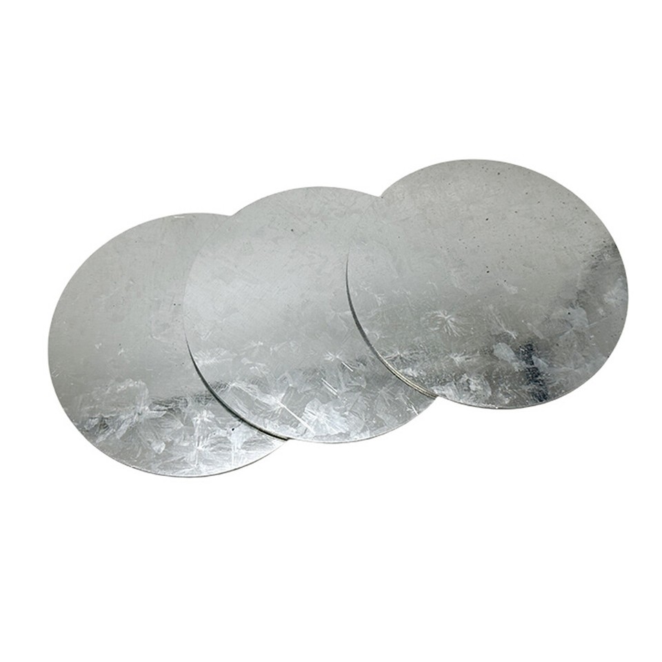 Disc Galvanized Metal Plate DIY Circular Plate Dia Ø 50mm-500mm Thick 0 ...