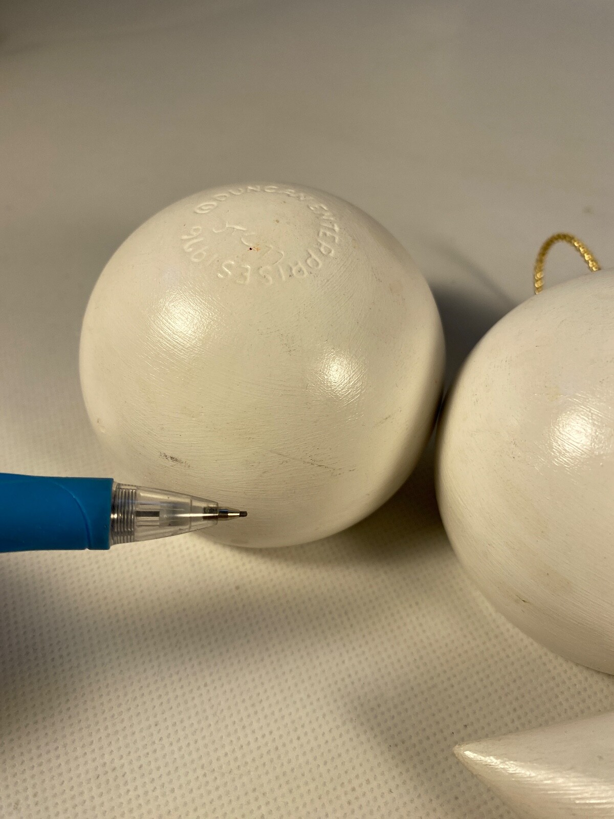 Vintage Duncan Enterprises 1976 Ceramic, Painted Christmas Ornaments ...