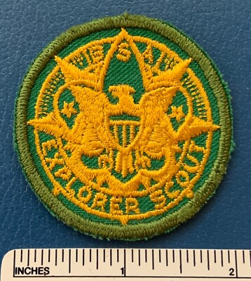 VTG 1940s SENIOR Boy Scout EXPLORER UNIVERSAL Medallion PATCH BSA ...