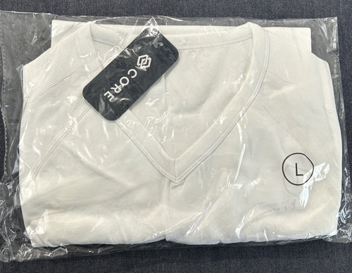 NWT CoreWear Coremax Compression V-Neck Slimming Undershirt White L ...