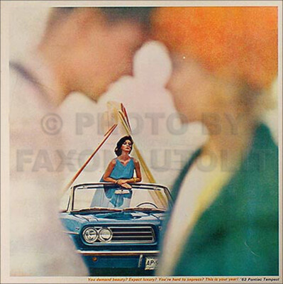 1963 Pontiac Tempest and LeMans Color Brochure 63 Original Sales ...