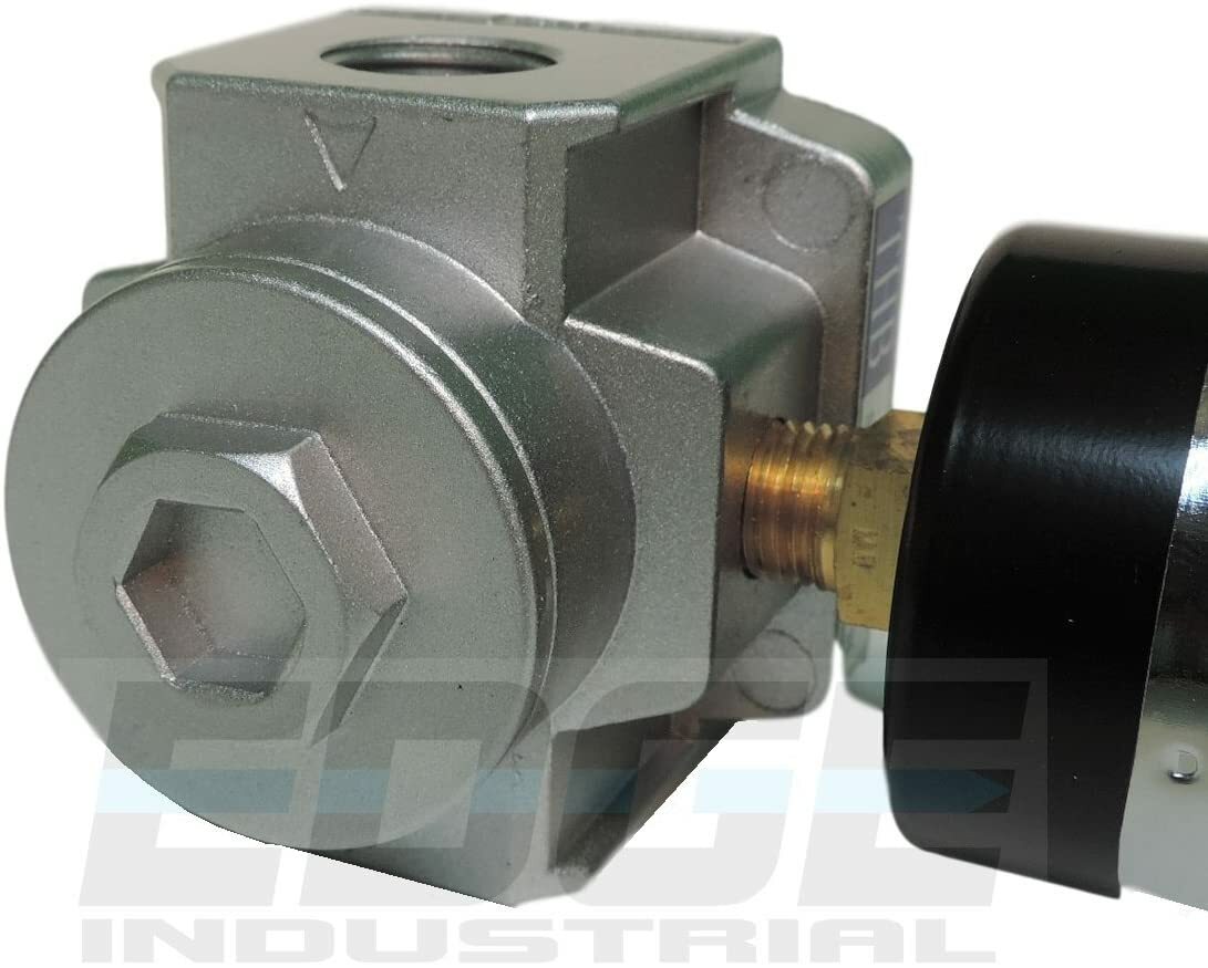 INDUSTRIAL GRADE HEAVY DUTY COMPRESSED AIR IN LINE PRESSURE REGULATOR 1 ...
