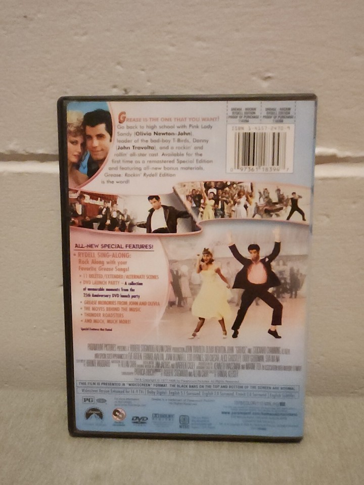 Grease (DVD, 2006, Rockin Rydell Edition Copy Protected) 97361183947| eBay
