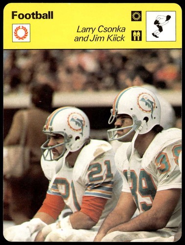 Jim Kiick/Larry Csonka 1977 Sportscaster #1113 | eBay