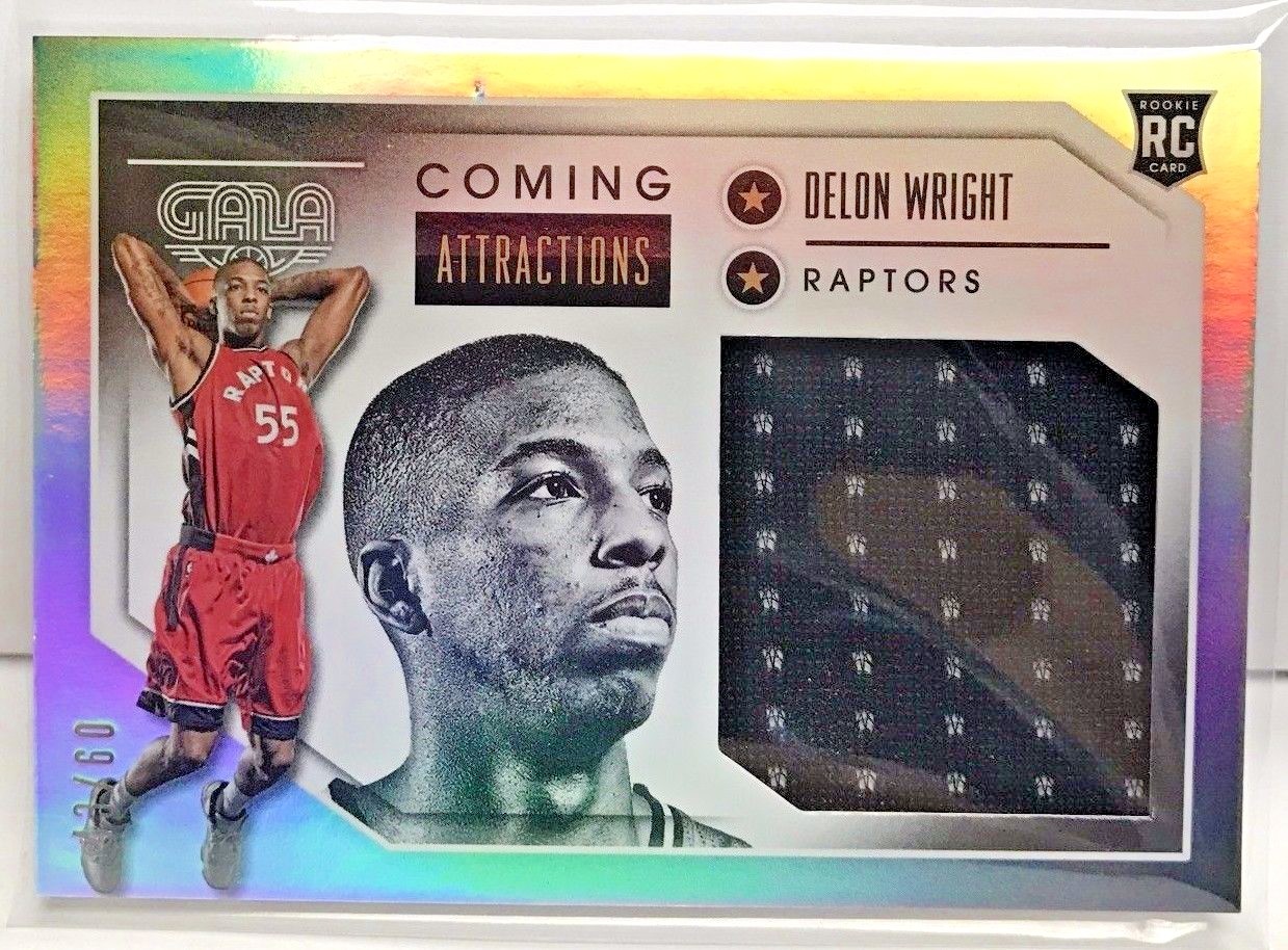 Delon Wright 2015-16 Panini Gala Coming Attractions Jumbo RC Jersey #'d ...