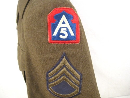 post-WWII US Army M1946 Wool Field "IKE" Jacket w/US & Adjutant General ...
