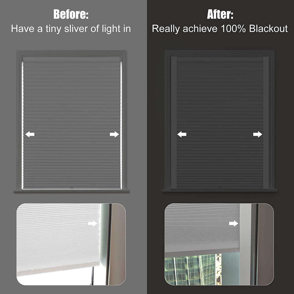 100% Blackout PVC Light Blocking Strips for Window Shades - Block Light ...