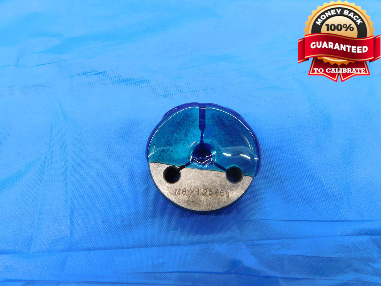 M8 X 1.25 6g METRIC THREAD RING GAGE 8 GO ONLY P.D. = 7.160 INSPECTION ...