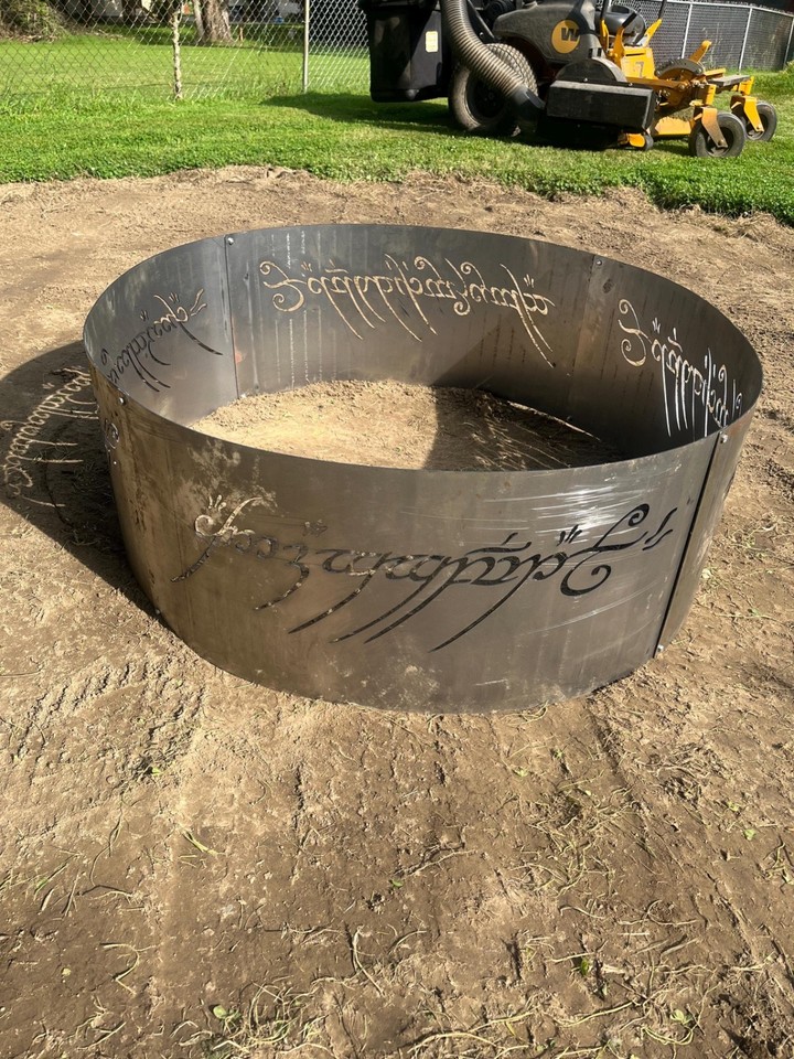 Mystical Fire Ring, Custom Heavy Duty Elvish Fire Ring, Backyard Fire ...