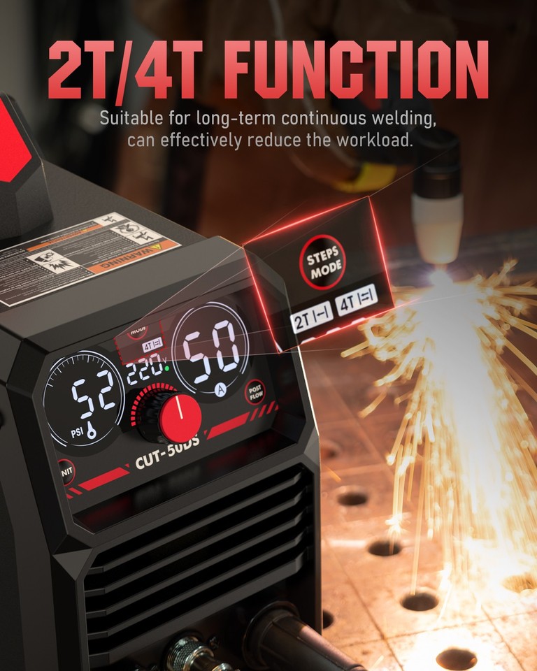 YESWELDER Plasma Cutter with Welding Helmet, 50A 110V/220V | eBay
