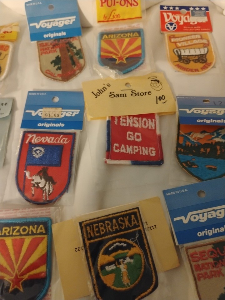 Vintage Lot Souvenir Tourist Travel US State Patches Brand New | eBay