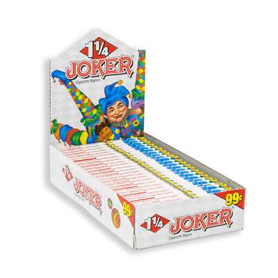 Joker Rolling Paper 1 1/4 Original Cigarette Papers 1.25 Size (Full Box ...