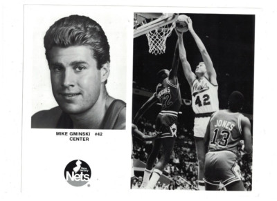 Mike Gminski New Jersey Nets 8x10 Team Issue Basketball Photo | eBay