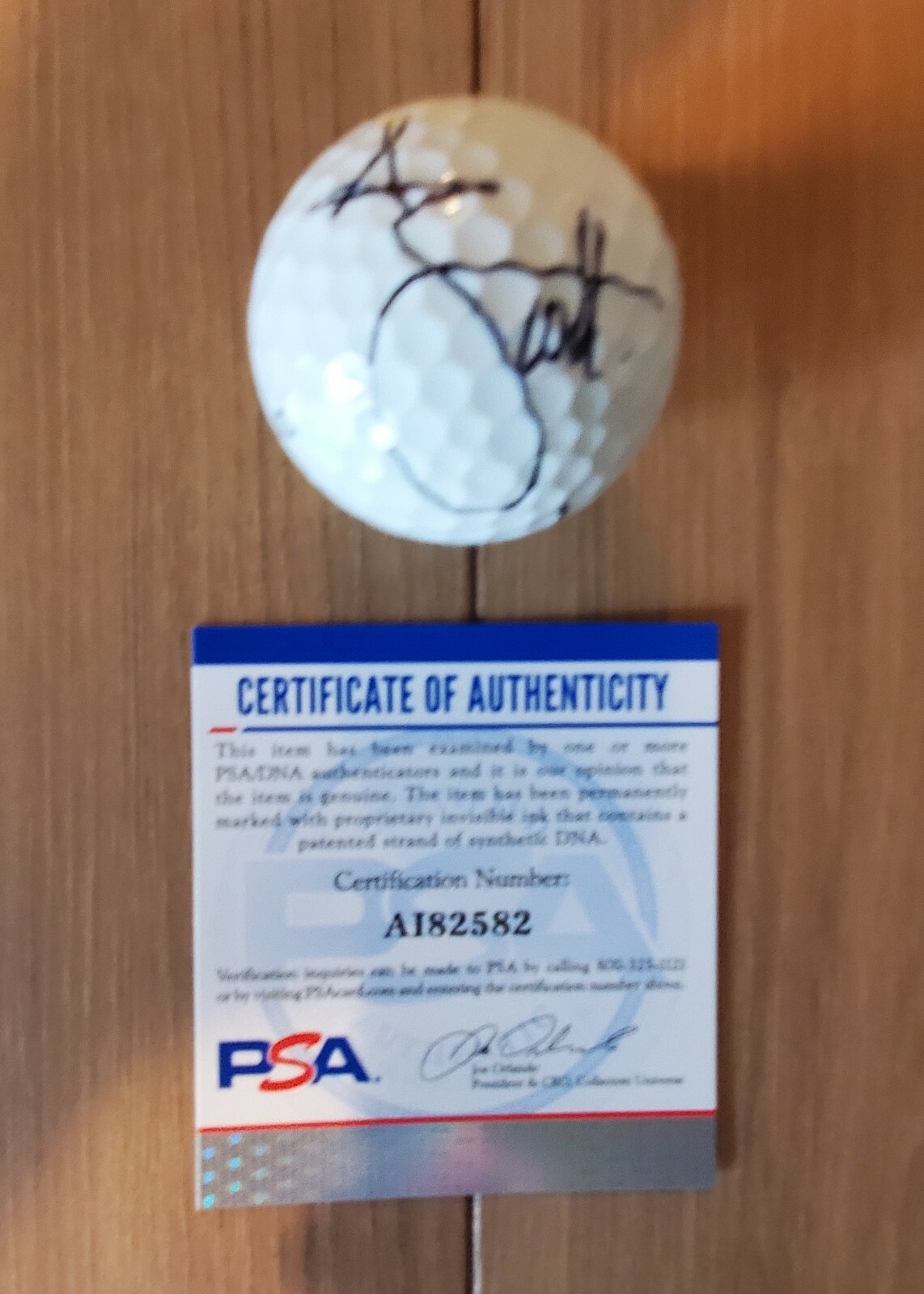 Adam Scott Golf Memorabilia & Signed Golf Collectibles